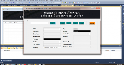 student information project in vb. net - allSourceCode