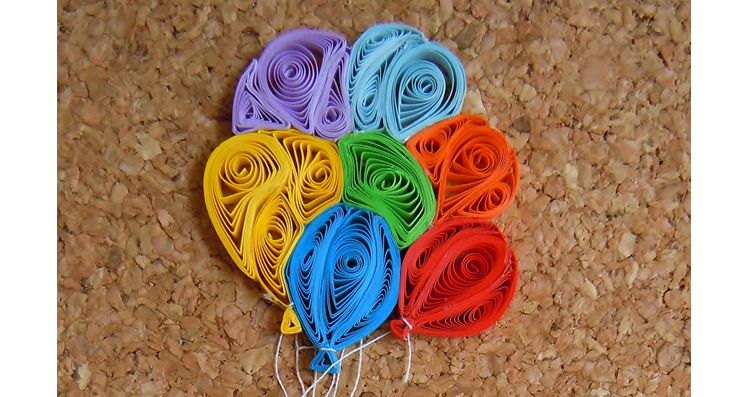 Toothless Knitter: Quilled Balloons