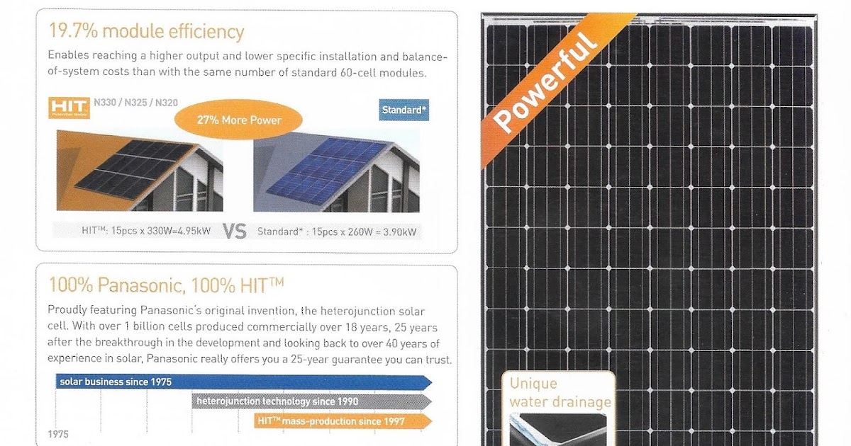 MaximaxSystems.com: PANASONIC PHOTOVOLTAIC MODULE HIT