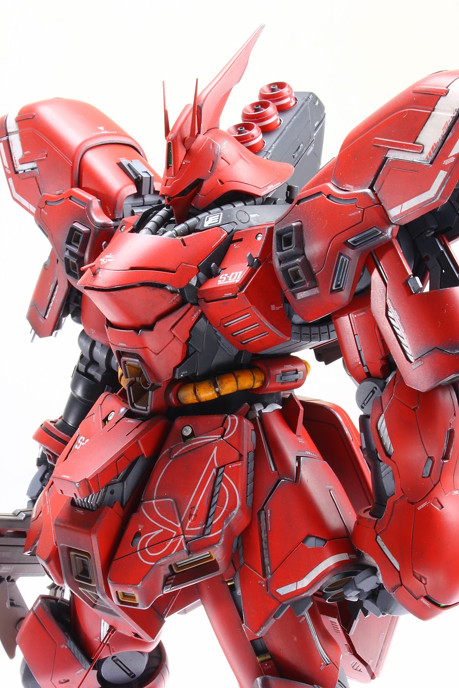 GUNDAM GUY: MG 1/100 Sazabi Ver.Ka & Volks Oratan Temjin - Painted ...