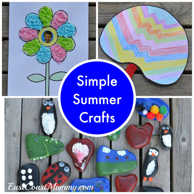 East Coast Mommy: Simple Summer Crafts {with free printable templates}