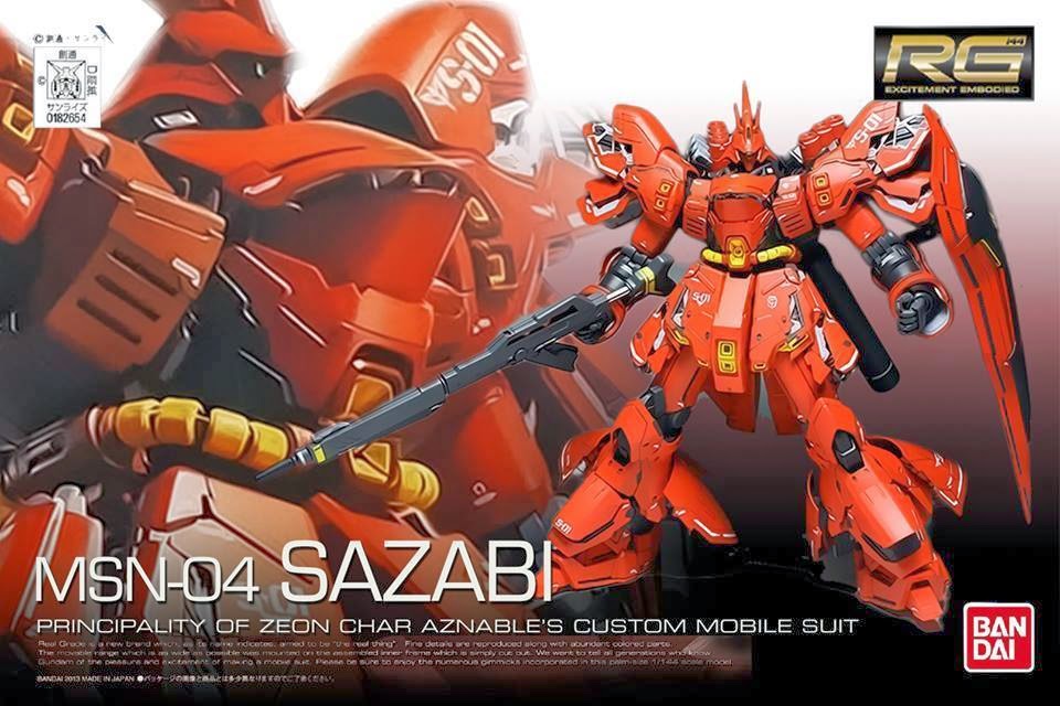 RG 1/144 Sazabi Fanmade Box Art - Gundam Kits Collection News and Reviews