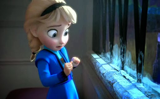 Frozen una aventura congelada: Elsa abreme la puerta........