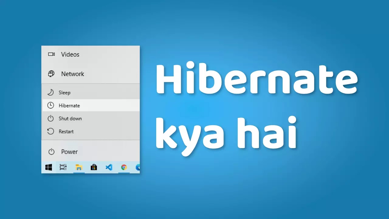 Hibernate Kya Hai • Hibernate Option Ko Enable Kaise Kare • Hibernate Kaise Kaam Karta Hai