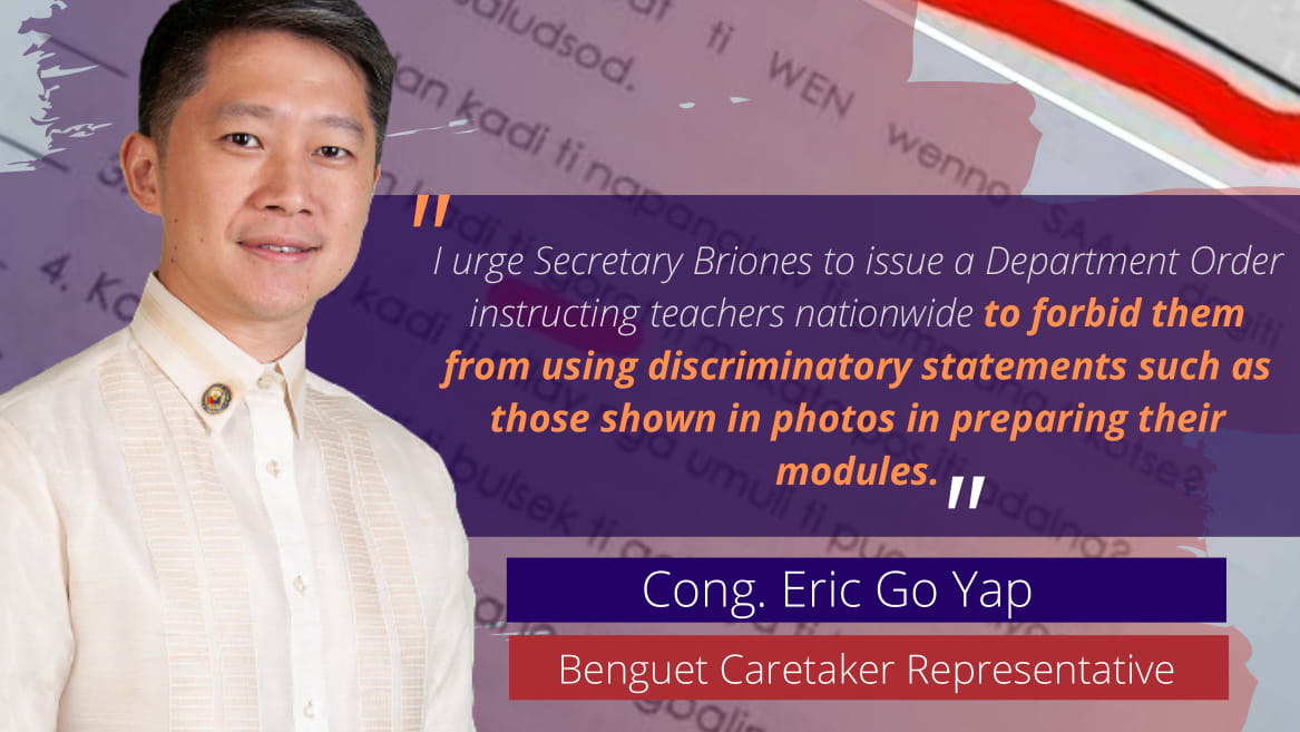 Cong. Eric Yap to summon DepEd officials over inaccuracy in learning ...