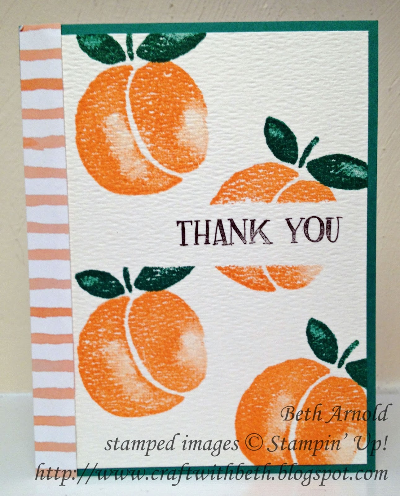 Craft with Beth: Peachy Keen: Fresh Fruit Card Set Part One