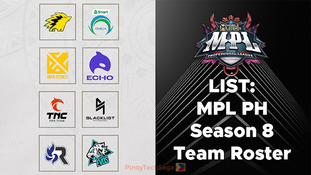 LIST: MPL PH Season 8 Team Roster | PinoyTechSaga