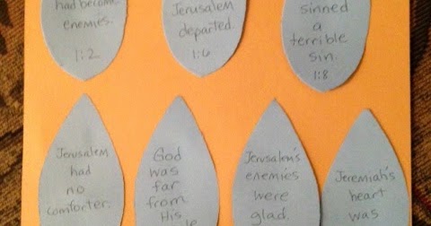 Children's Bible Lessons: Lesson - Lamentations