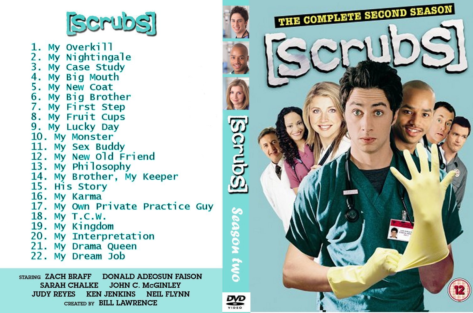 Maisie's Media Coursework: Analysis of DVD cover- Scrubs
