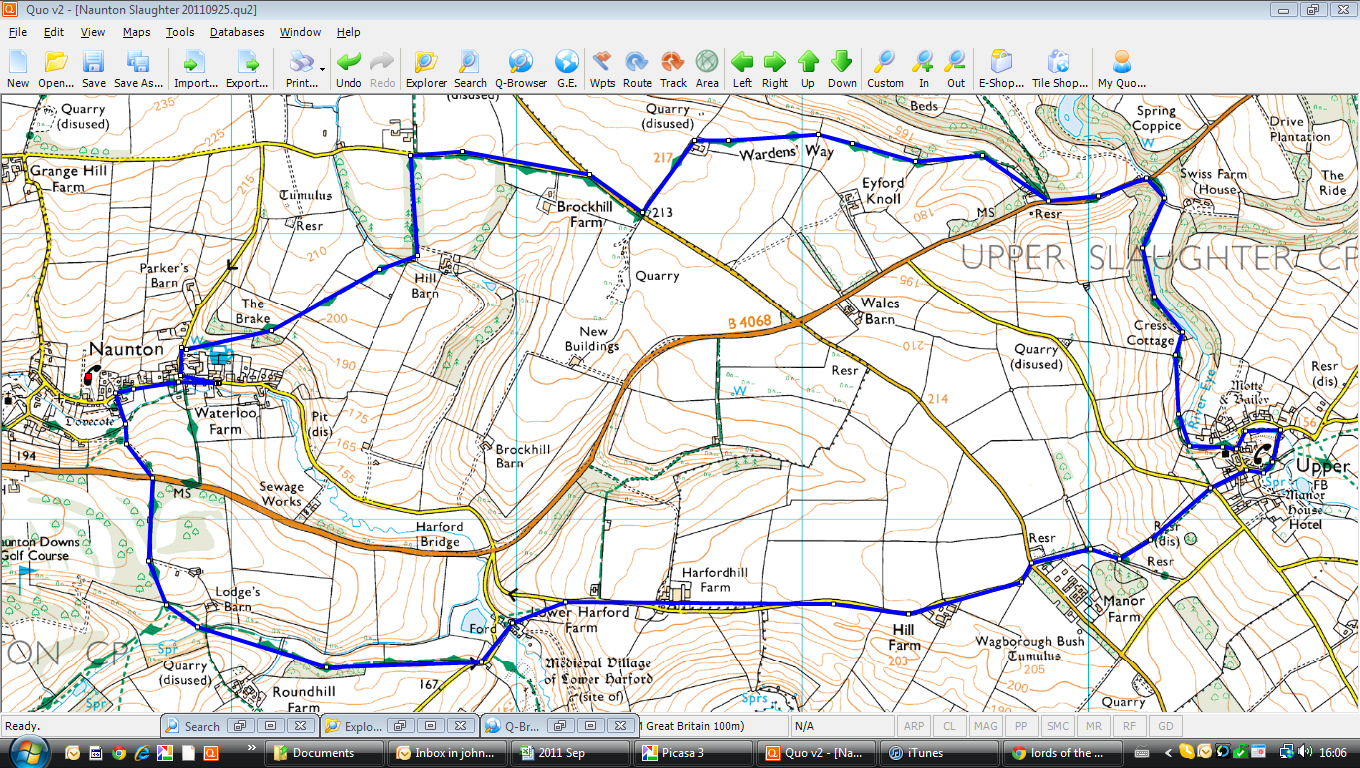 JB Walks: Sunday 25th September 2011 Naunton, Upper Slaughter, Glos