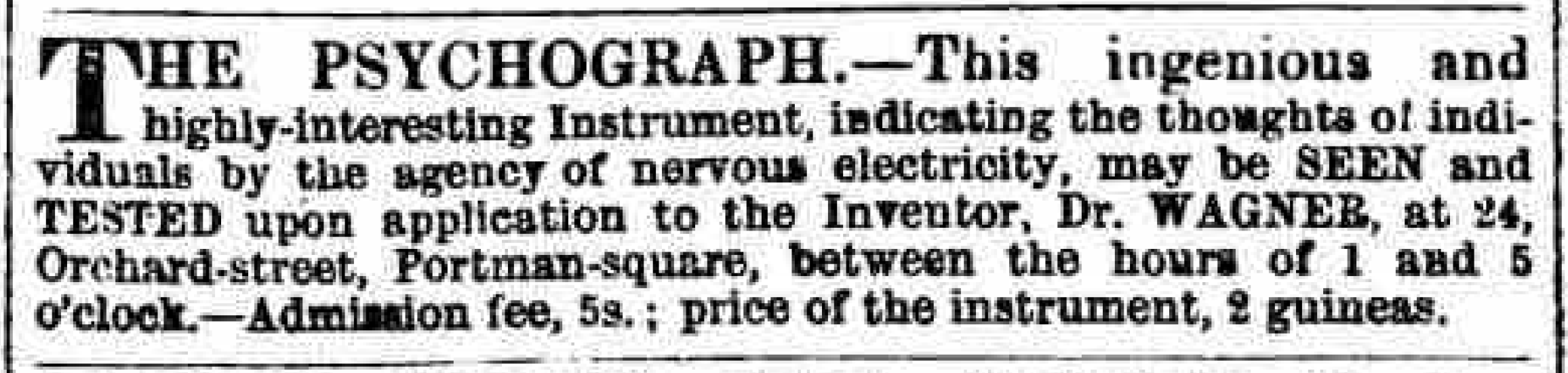 Mysterious Planchette: 1854: Dickens & the Psychograph