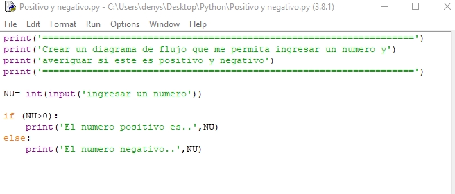 Diagrama de flujo y Python