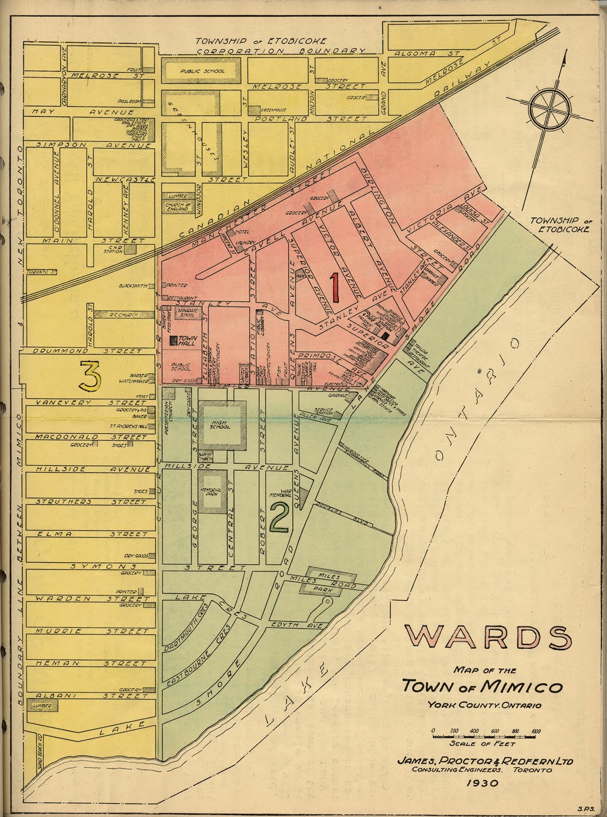 History of the Town of Mimico: Town of Mimico 1930