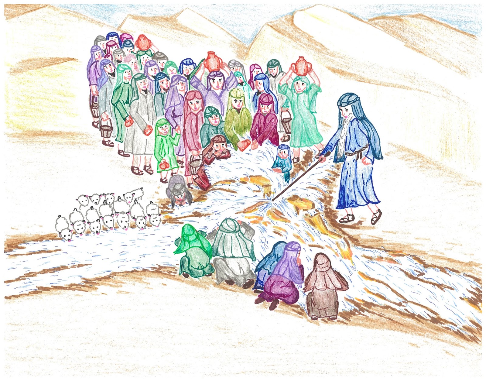 Free Bible School Materials: God's Sheep Visuals: Going Astray (Moses ...