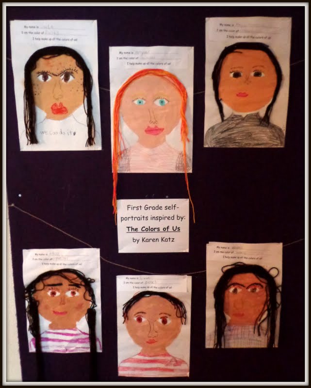 Antioch School News: First Grade Self Portraits