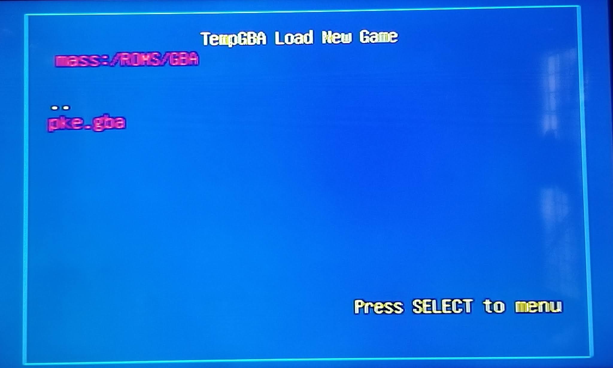 ps2 GBAエミュレーターTempGBA紹介