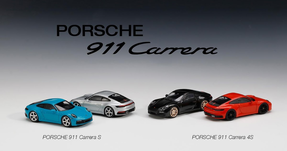 Mini GT annonce les Porsche 911 Carrera S 2021 et Carrera 4S au 1/64 ...