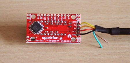 DSP Robotics Blog: SparkFun Serial 7 Segment Dispaly
