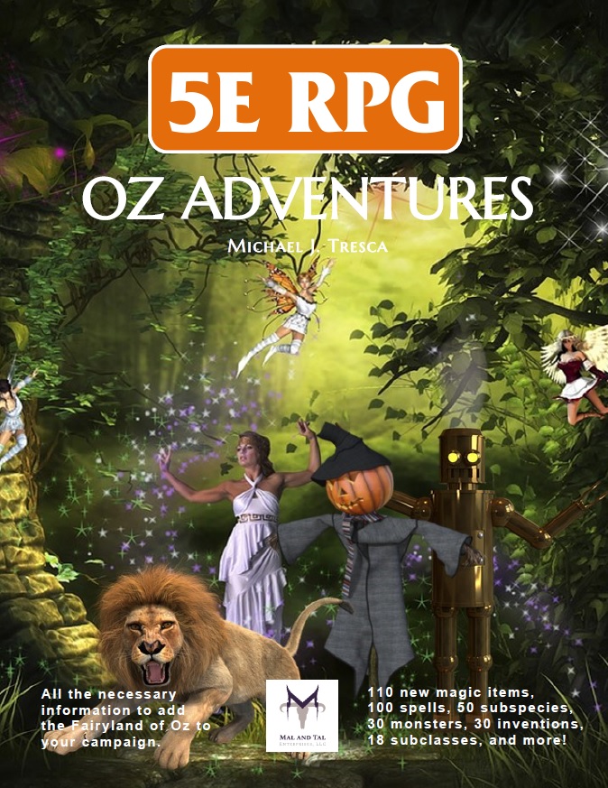 5E RPG: Oz Adventures Now Available!