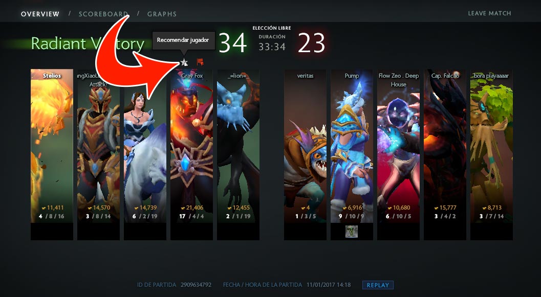 Como recomendar a un jugador en DOTA 2 | DotA Allstars Como recomendar a un jugador en DOTA 2 | DotA Allstars