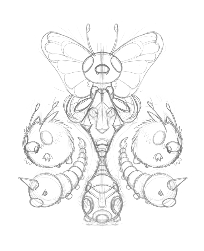 Paper Pokemon - Bug Type