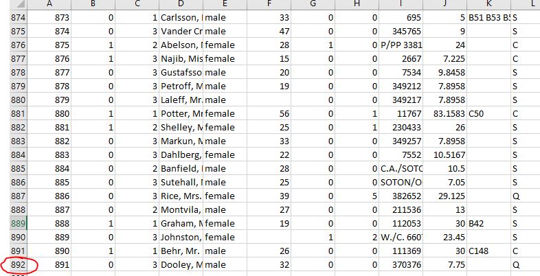 Step by step data analysis using spreadsheet application (e.g ...