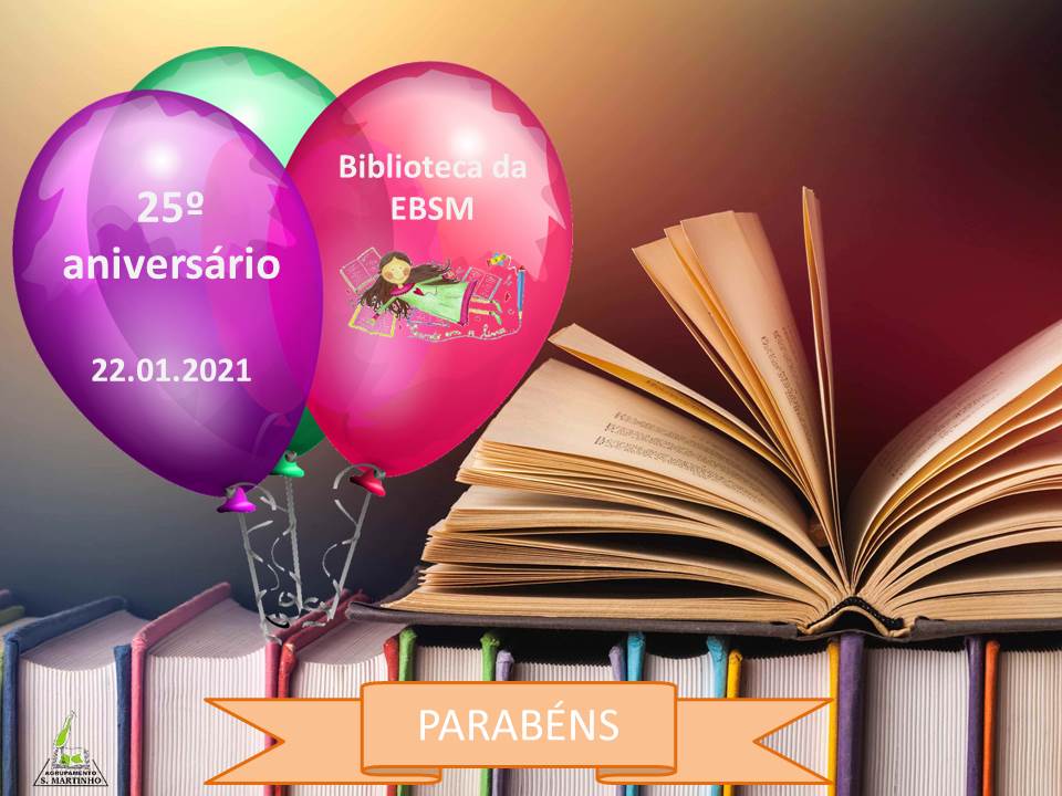 Voando com os livros: 25 aniversário da Biblioteca
