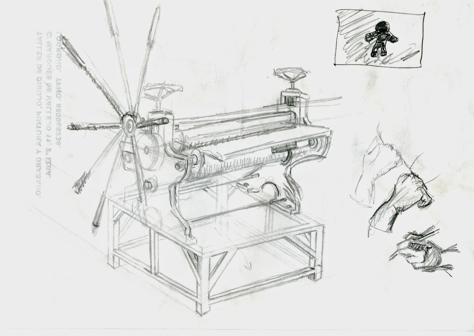 Carmelo Serrano fresco painter: 2 engravings: Apollo and Dionysus