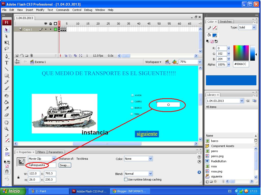INFORMATICA: Como programar y publicar un archivo .swf en Adobe Flas cs3.