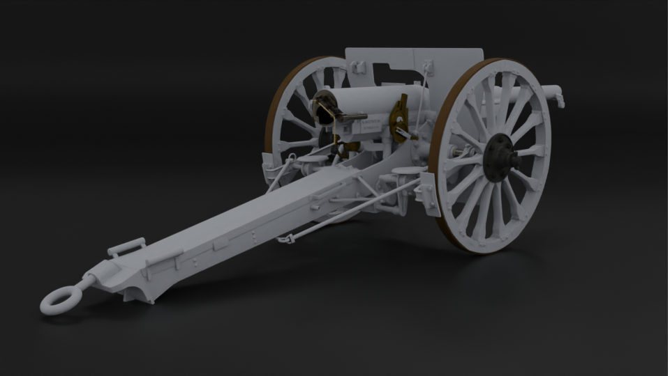 Tom's Blender Models: French 75 Gun