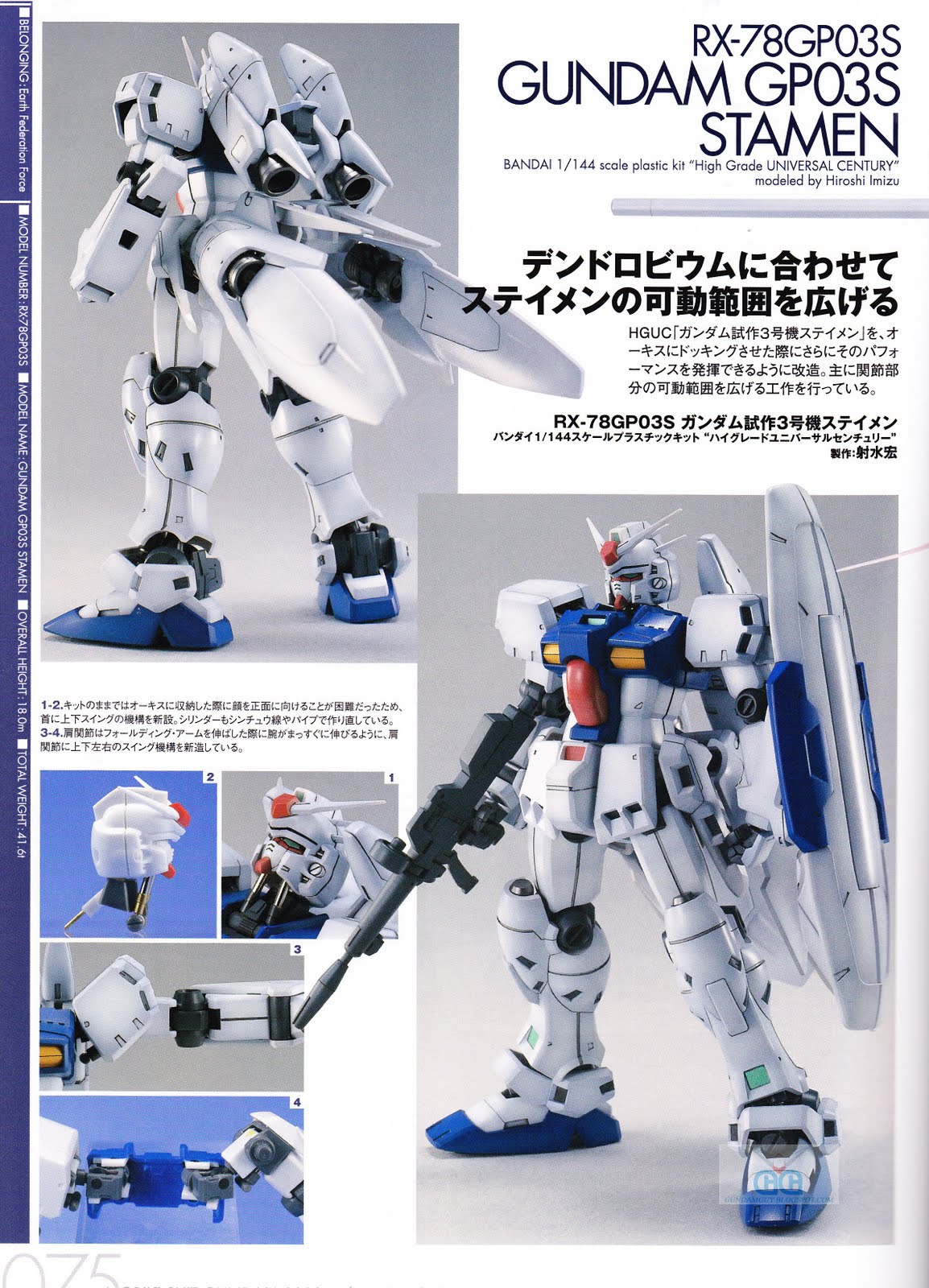 GUNDAM GUY: RX-78GP03 Gundam GP03 Dendrobium - Mobile Suit Gundam 0083 ...
