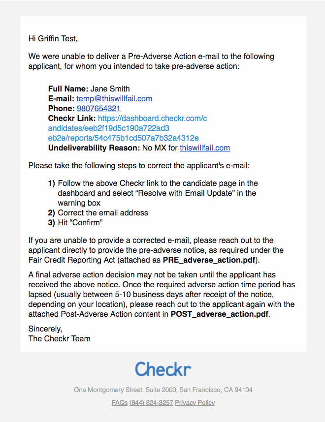 Failed Background Check Letter Template ~ Resume Letter