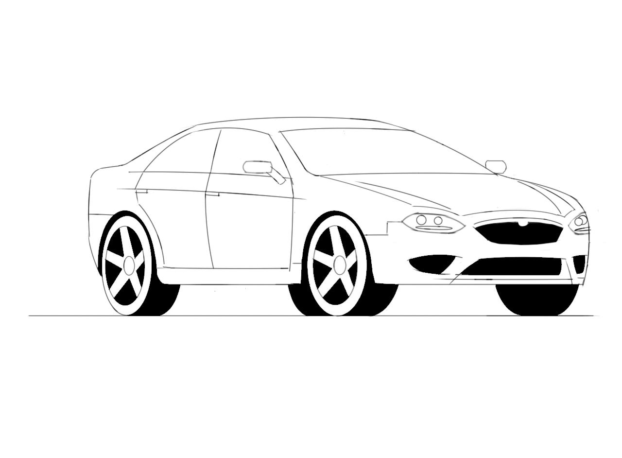 car drawing tutorial | 27roman