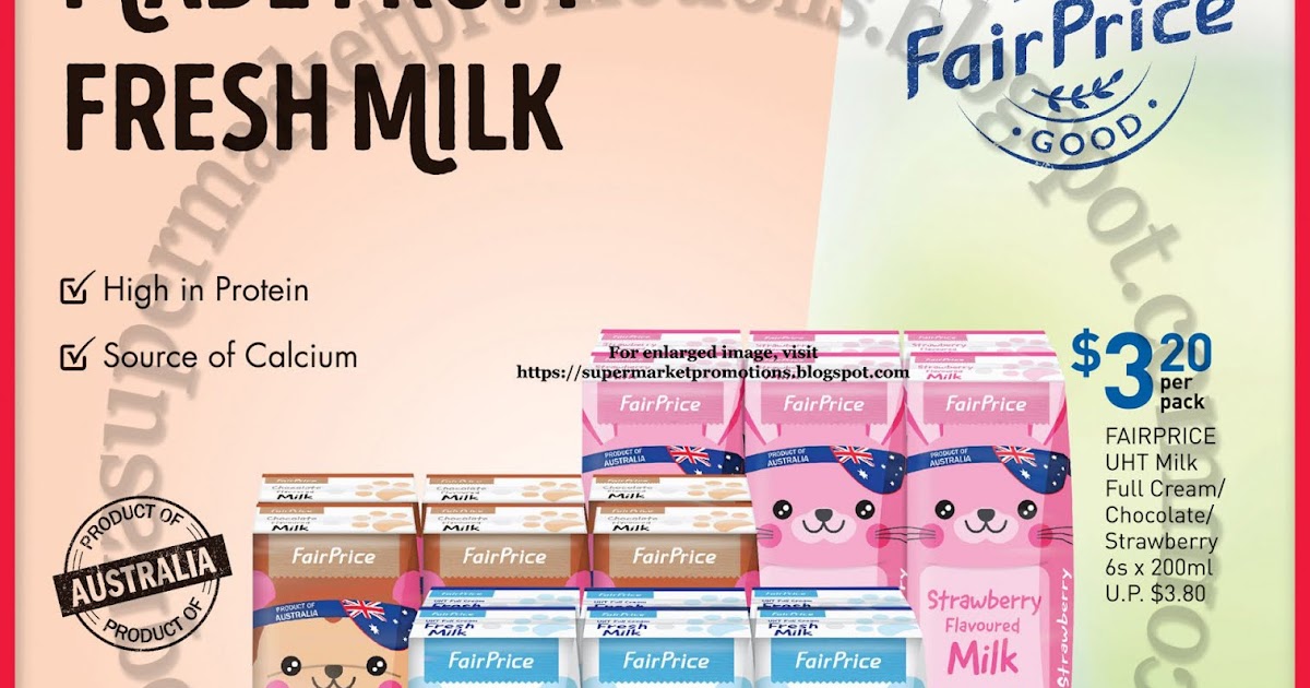 NTUC FairPrice UHT Milk Promotion 12 - 25 March 2021 ~ Supermarket ...