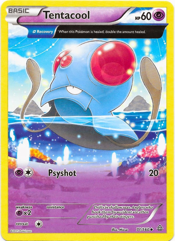 Tentacool 71/160 -- Primal Clash Pokemon Card Review | PrimetimePokemon ...
