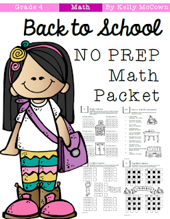 Kelly McCown: Back To School NO PREP Math