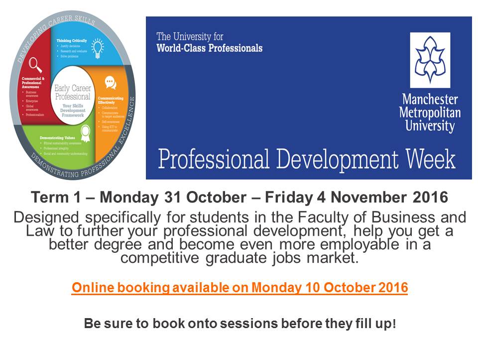 Society News MMU: Professional Development Week - AFE Sessions ...