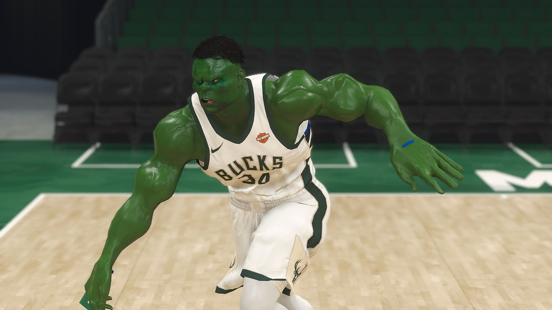 Hulk Cyberface and Body Model By Redpants [FOR 2K21]