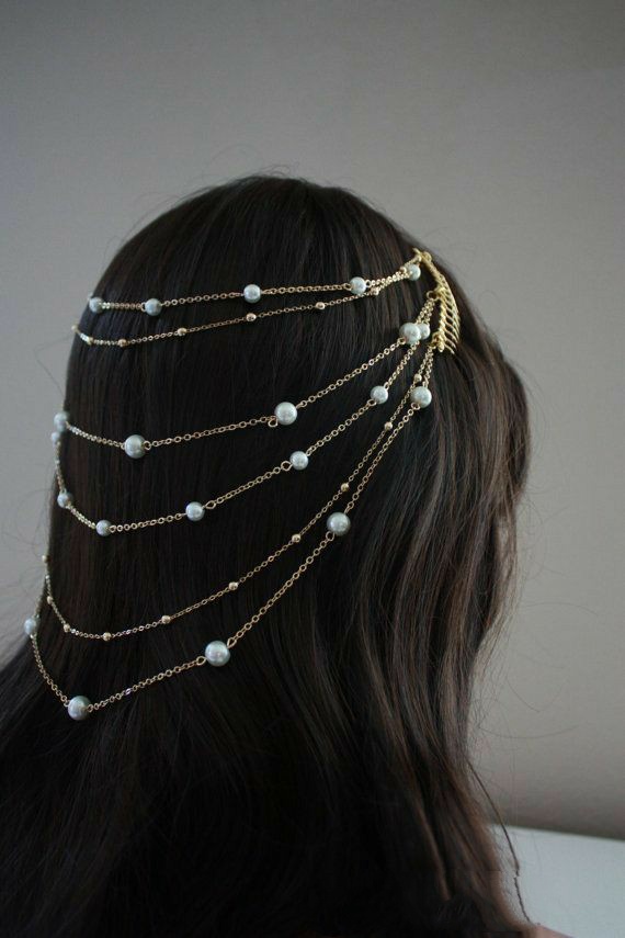 Hair chain jewellery
