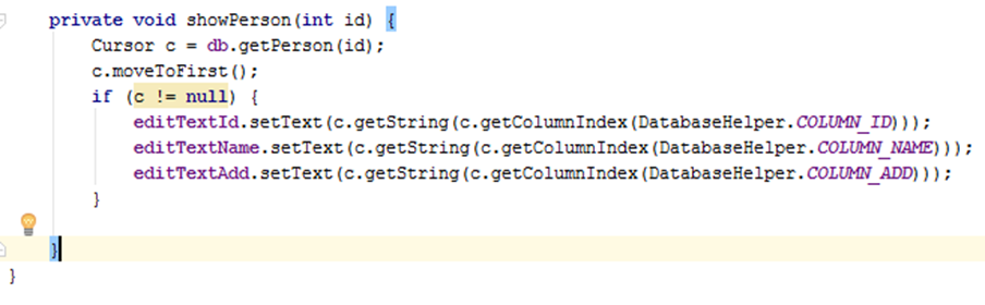 Unit - 05 CRUD operation using SQLiteOpenHelper Class
