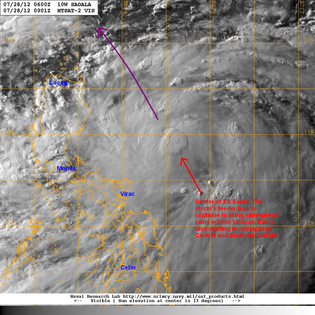 SA GITNA NG BAGYO: Tropical Storm Saola (Gener) Update #2