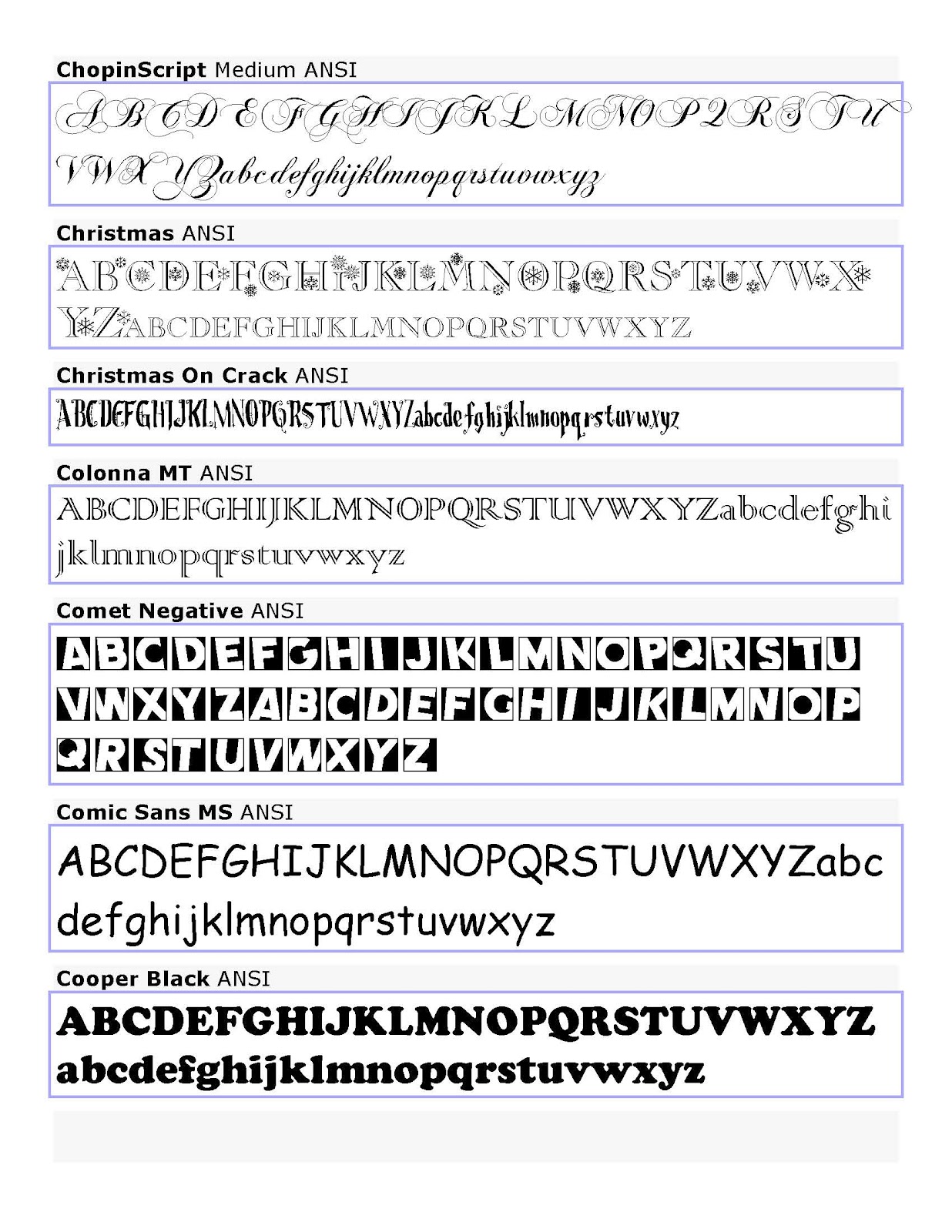 Crafts with a Side of You: Vinyl Lettering font selection