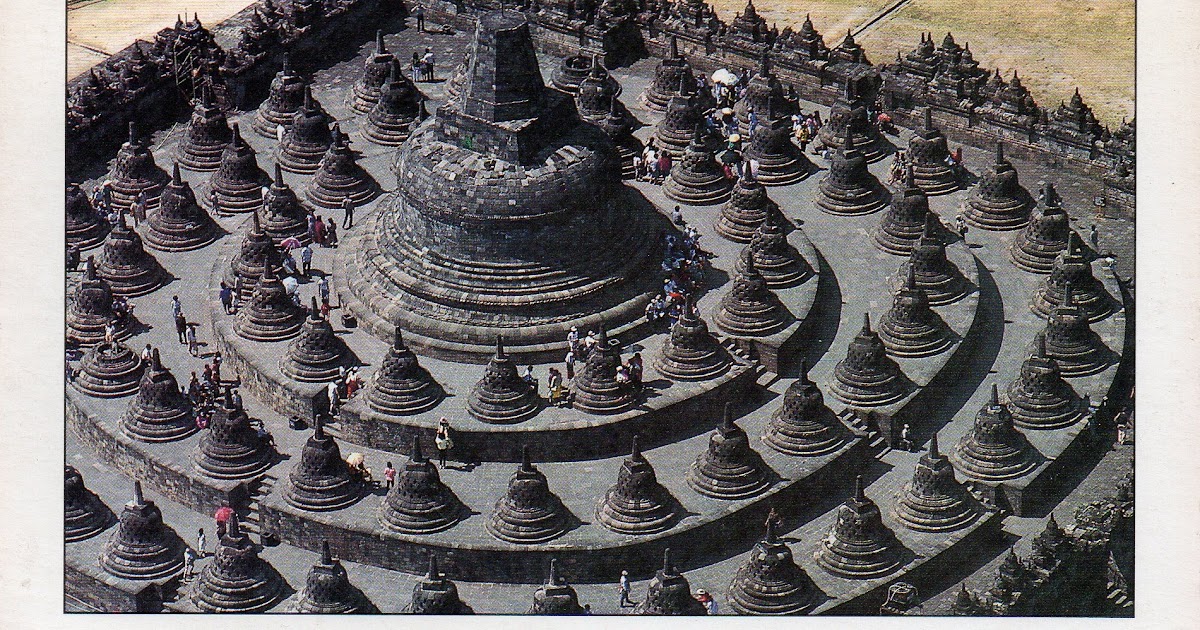 UNESCO postcards collection by dannyozzy: Borobudur Temple Compounds