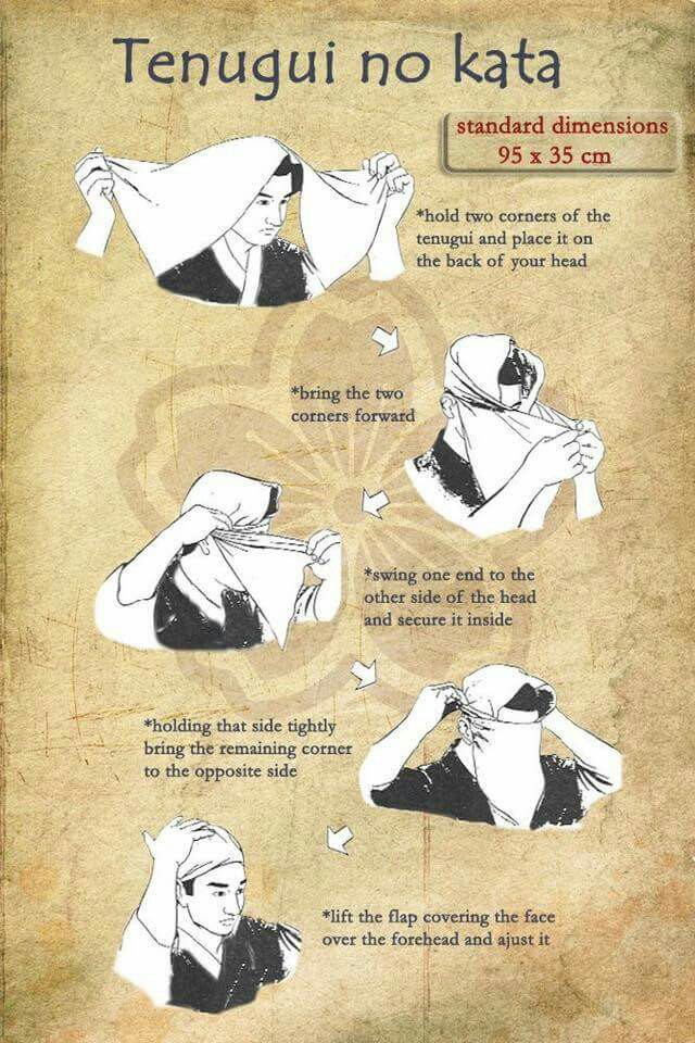 Kendocrinología: How to wear Tenugui