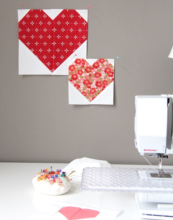 Making Heart Blocks in Multiple Sizes | Cluck Cluck Sew