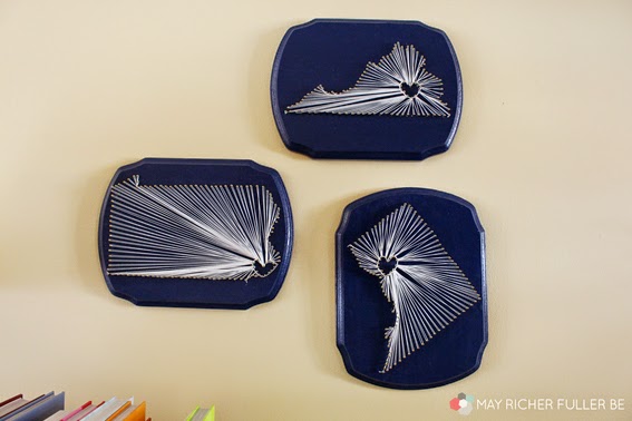 String Art in the Entryway & Kitchen