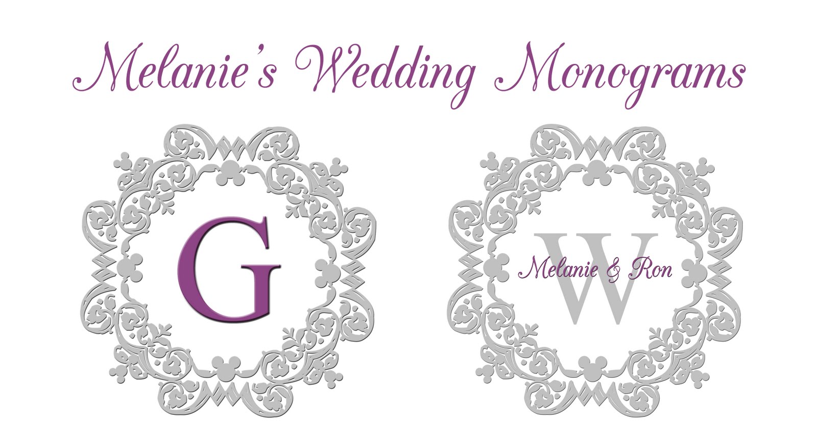 Paper Perfection: Melanie's Wedding Monograms