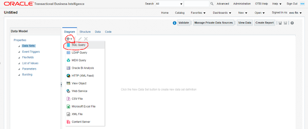 Oracle Application: Oracle Fusion BIP Report: How to Create Data Model ...