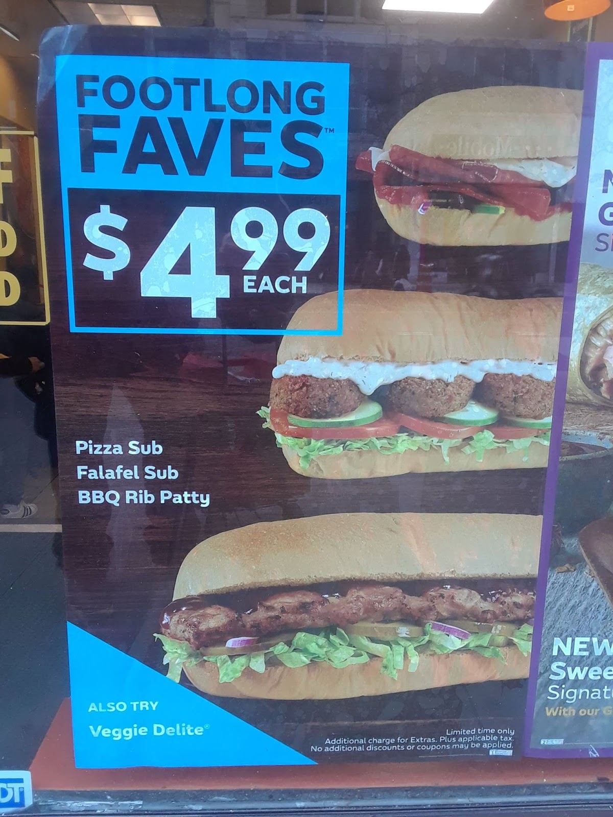DONT FORGET THE GRAVY: FAST FOOD FALAFEL - SUBWAY, NEW YORK CITY