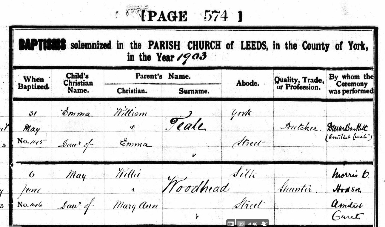 Where are we all Now: Investigating Joseph Woodhead of Rothwell & his ...